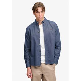 Superdry Herren Langarmhemd &raquo;PREPPY OXFORD L/S SHIRT&laquo; Baumwolle, regular fit blau S, N-Gr