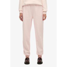 Superdry Damen Sweathose &raquo;ESSENTIAL LOGO JOGGER HB&laquo; aus Baumwollmischung, lange Passform, mit Kordel und Gummizug rosa M, N-Gr