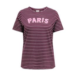 Only Carmakoma Damen Only CARMAKOMA T-Shirt &raquo;CARJOSHUA S/S O-NECK REG TEE JRS&laquo; Baumwolle, Regular Fit lila S