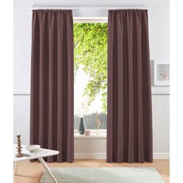 OTTO home Vorhang &raquo;Raja, Gardinen mit Kr&auml;uselband, Vorh&auml;nge Wohnzimmer&laquo; Kr&auml;uselband 2 Stk. tlg. 2er-Set, Bestseller, einfarbig, modern, pflegeleicht, 