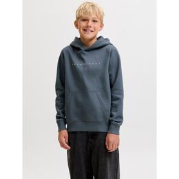 Jack & Jones Jack & Jones Junior Jungen Kapuzensweatshirt &raquo;JJESTAR JJ SWEAT HOOD NOOS JNR&laquo;, Baumwollmischung, relaxed fit blau 140