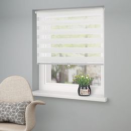 OTTO home Doppelrollo &raquo;Jan&laquo; Lichtschutz Sichtschutz ohne Bohren freih&auml;ngend Rollo, Fixma&szlig;, Klemmfix, uni, monochrom, basic, schnurlos beige Polyester 