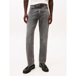 Tommy Hilfiger Herren Straight-Jeans in blauer Waschung grau 32, L&auml;nge 34