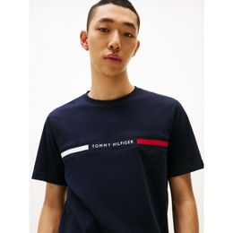 Tommy Hilfiger Herren T-Shirt &raquo;HILFIGER CHEST INSERT&laquo; blau M