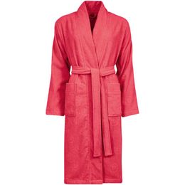 Bugatti Damenbademantel &raquo;Paola, ideal f&uuml;r Sauna & Spa, Hotelbademantel, Morgenmantel&laquo; 1 Stk. Kimonomantel rosa Webvelours XS L: 110cm