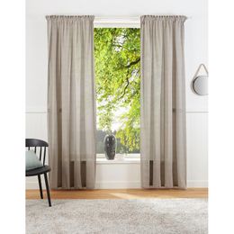 LeGer Home by Lena Gercke Vorhang &raquo;Lanea&laquo; Multifunktionsband 1 Stk. tlg. Leinenoptik, 1 Schal, verschiedene Gr&ouml;&szlig;en grau Baumwolle, Polyester 145cm, 