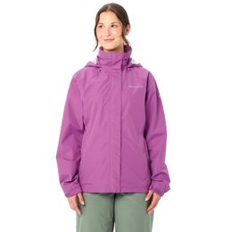 Vaude Damen Vaude Fahrradjacke &raquo;Women's Escape Bike Light Jacket&laquo; mit Kapuze f&uuml;r Radsport, Wandern und Nordic Walking, wasserabweisend, winddicht lila