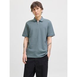 Jack & Jones Jack & Jones Herren Poloshirt &raquo;JJEAUSTIN ZIP POLO SS NOOS&laquo; mit Polokragen gr&uuml;n XS