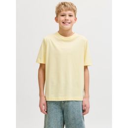 Jack & Jones Jack & Jones Junior Jungen T-Shirt &raquo;JORNORREBRO EMB TEE SS CN NOOS JNR&laquo; Baumwolle, relaxed fit, Kurzarm gelb 152