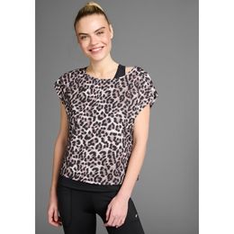 Fayn Sports Damen FAYN SPORTS Funktionsshirt Set, 2, mit coolem Print und Top auch in gro&szlig;en Gr&ouml;&szlig;en schwarz 52/54