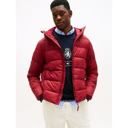 Tommy Hilfiger Herren Steppjacke &raquo;MID WEIGHT HOODED JACKET&laquo; mit Kapuze Winterjacke, &Uuml;bergangsjacke rot S