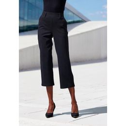 Lascana Damen Lascana Culotte mit Jacquard Strickmuster oder uni schwarz blau 36/38, N-Gr