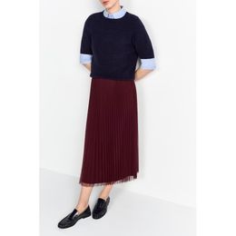 Richroyal Damen RICHROYAL Plisseerock mit elastischem Bund rot XS