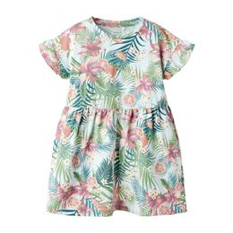 name it M&auml;dchen Minikleid &raquo;NMFJUNNI SS DRESS BOX PB&laquo; bunt 110, N-Gr