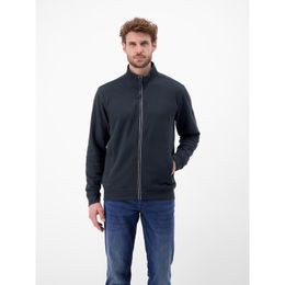 Lerros Herren Lerros Sweatjacke mit Stehkragen schwarz M