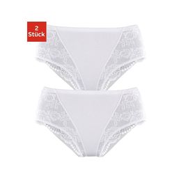 Petite Fleur By Lascana Damen petite fleur by Lascana Formslip 2er-Pack, Bodyforming Slip aus elastischer Baumwolle wei&szlig; 48/50
