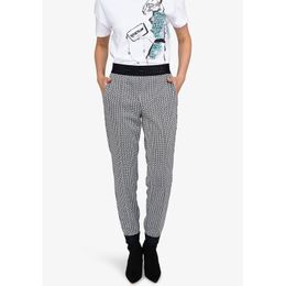 Sportalm Kitzb&uuml;hel Damen R&ouml;hrenhose mit Alloverprint schwarz 46, N-Gr