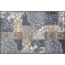 wash+dry by Kleen-Tex L&auml;ufer &raquo;Armonia&laquo; rechteckig 7 mm H&ouml;he Schmutzfangl&auml;ufer, Patchwork Design, Ornamente, rutschhemmend beige Kunstfaser B : 115cm 1