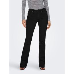 Only Damen Only Bootcut-Jeans &raquo;ONLBLUSH MID FLARED DNM REA2343 NOOS&laquo; schwarz XS (34), L&auml;nge 32