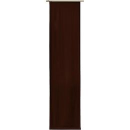 WIRTH Schiebegardine &raquo;Newbury&laquo; Klettband 1 Stk. tlg. Ohne Befestigungszubeh&ouml;r, Breite: 57 cm braun Jacquard, Baumwolle, Polyester 145cm, Klettband, 57cm
