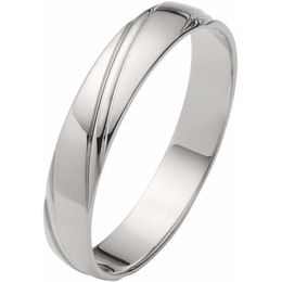 Firetti Unisex Trauring &raquo;Schmuck Geschenk Gold 375 Hochzeit Ehering "LIEBE"&laquo; Made in Germany, wahlweise mit oder ohne Brillant wei&szlig; 19, ohne Brillant,