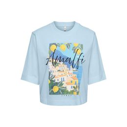 Only Damen Only T-Shirt &raquo;ONLVEGA NEW S/S VIBE TOP BOX JRS&laquo; Baumwolle, regular fit, Rundhals L