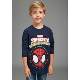 Kidsworld Jungen Kidsworld Langarmshirt &raquo;SPIDEY Shirt, Disney&laquo; Disney-Shirt, Basic-Passform, Langarm, mit modischem Druck 92/98