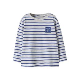 name it Jungen Langarmshirt &raquo;NMMKRISTIAN LS NREG TOP PB&laquo; Baumwolle, regular fit blau 110