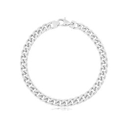 Firetti Herren Edelstahlarmband &raquo;Schmuck Geschenk Armkette Panzerkette&laquo; silber 21, Edelstahl