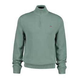 Gant Herren Troyer &raquo;CASUAL COTTON HALF ZIP&laquo; mit grafischer Logostickerei auf der Brust S