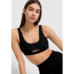 Lscn By Lascana Damen LSCN by LASCANA Bustier-Bikini-Top &raquo;Gina&laquo; mit Cut-Out vorne schwarz 34, Cup A/B