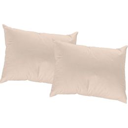 WIRTH Dekokissen &raquo;Umea&laquo; beige Obermaterial: 100% Polyester B/L: 40cm x 40cm, 2 Stk.