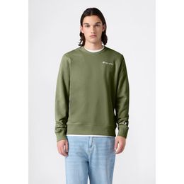 Champion Herren Sweatshirt &raquo;ICONS CONTRAST Terry Crewneck Sweatshirt&laquo;, mit Rundhalsausschnitt, ohne Verschluss, aus Baumwolle und Polyester gr&uuml;n M