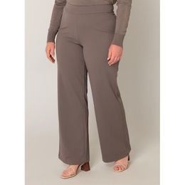 Base Level Curvy Damen Treggings &raquo;Arah&laquo; Gro&szlig;e Gr&ouml;&szlig;en grau 50, L&auml;nge 32
