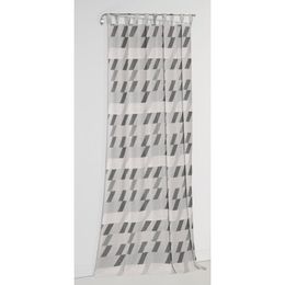 WIRTH Vorhang &raquo;Bray&laquo; Schlaufen 1 Stk. tlg. grau Jacquard, Baumwolle, Polyester 145cm, Schlaufen, 132cm