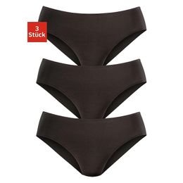 Lascana Damen Lascana Jazz-Pants Slips &raquo;aus hochwertiger Modal-Qualit&auml;t&laquo; 3er-Pack schwarz 32/34