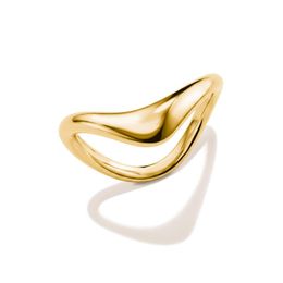 Thomas Sabo Damen Thomas Sabo Fingerring &raquo;Fluid Elegance Ring gelbgoldfarben&laquo; gold 54, Metall