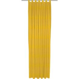 WIRTH Vorhang &raquo;Westport&laquo; Schlaufen 1 Stk. tlg. gelb Jacquard, Polyester 225cm, Schlaufen, 132cm