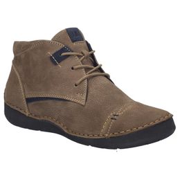 Josef Seibel Damen Schn&uuml;rboots &raquo;Fergey 43&laquo; Boots, Komfortschuh mit Wechselfu&szlig;bett aus Leder braun 36
