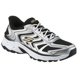 Skechers Herren Slip-On Sneaker &raquo;STAMINA SPORT&laquo; Retro Sneaker, Schn&uuml;rschuh mit Slip-ins silber 40