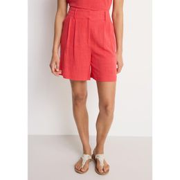 Lascana Damen Lascana Bermudas &raquo;aus sommerlichem Leinen-Mix&laquo; mit modischen Bundfalten, feminine Sommershorts, Webshorts, Sommerhose 38, N-Gr