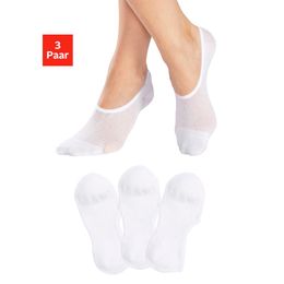 active by Lascana Lascana Active Damen LASCANA ACTIVE F&uuml;&szlig;linge &raquo;Damen Ballerina Socken Rutschfest, Atmungsaktiv&laquo; Packung, 3 Paar tlg. mit Pikee Struktur unsichtbare 