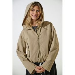 Only Damen Only Outdoorjacke &raquo;ONLBEALO HOOD JACKET OTW NOOS&laquo; mit Kapuze mit Kapuze beige L
