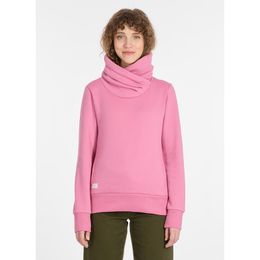 Ragwear Damen Sweatshirt &raquo;ANABETH&laquo;, mit hohem Stehkragen, aus Baumwolle und Polyester, in Sweatware pink XL