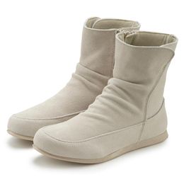Vivance Damen Stiefelette &raquo;Stiefel, Boots&laquo; aus hochwertigem Leder mit Rei&szlig;verschluss grau 38