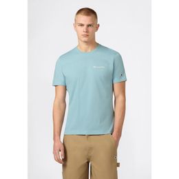 Champion Herren T-Shirt &raquo;Icons Tee&laquo; Kurzarm, aus Baumwolle, sportliche Passform, auch in gro&szlig;en Gr&ouml;&szlig;en blau XXL