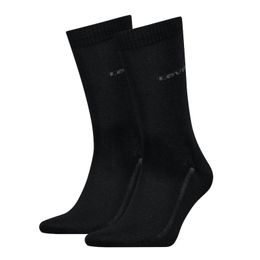 Levi's Levi's Herren Socken &raquo;LEVIS REGULAR CUT TENCEL ORG CO&laquo; 2 Paar, Feinstrick, schmales Rippenb&uuml;ndchen, elastisch schwarz 43-46