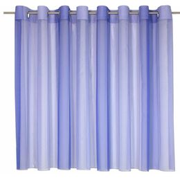 WIRTH Gardine &raquo;Eloise&laquo; &Ouml;sen 1 Stk. tlg. Store blau Polyester 245cm, &Ouml;sen, 140cm
