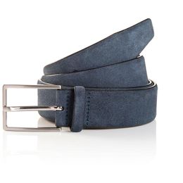 Tom Tailor Herren Tom Tailor Synthetikg&uuml;rtel Veloursg&uuml;rtel, Freizeit- und Anzugsg&uuml;rtel, bis Gr. 120 blau 90