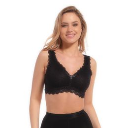 MAGIC BODYFASHION Damen MAGIC BODYFASHION Bustier Nahtlose Verarbeitung f&uuml;r ein unsichtbares Aussehen schwarz S, N-Gr